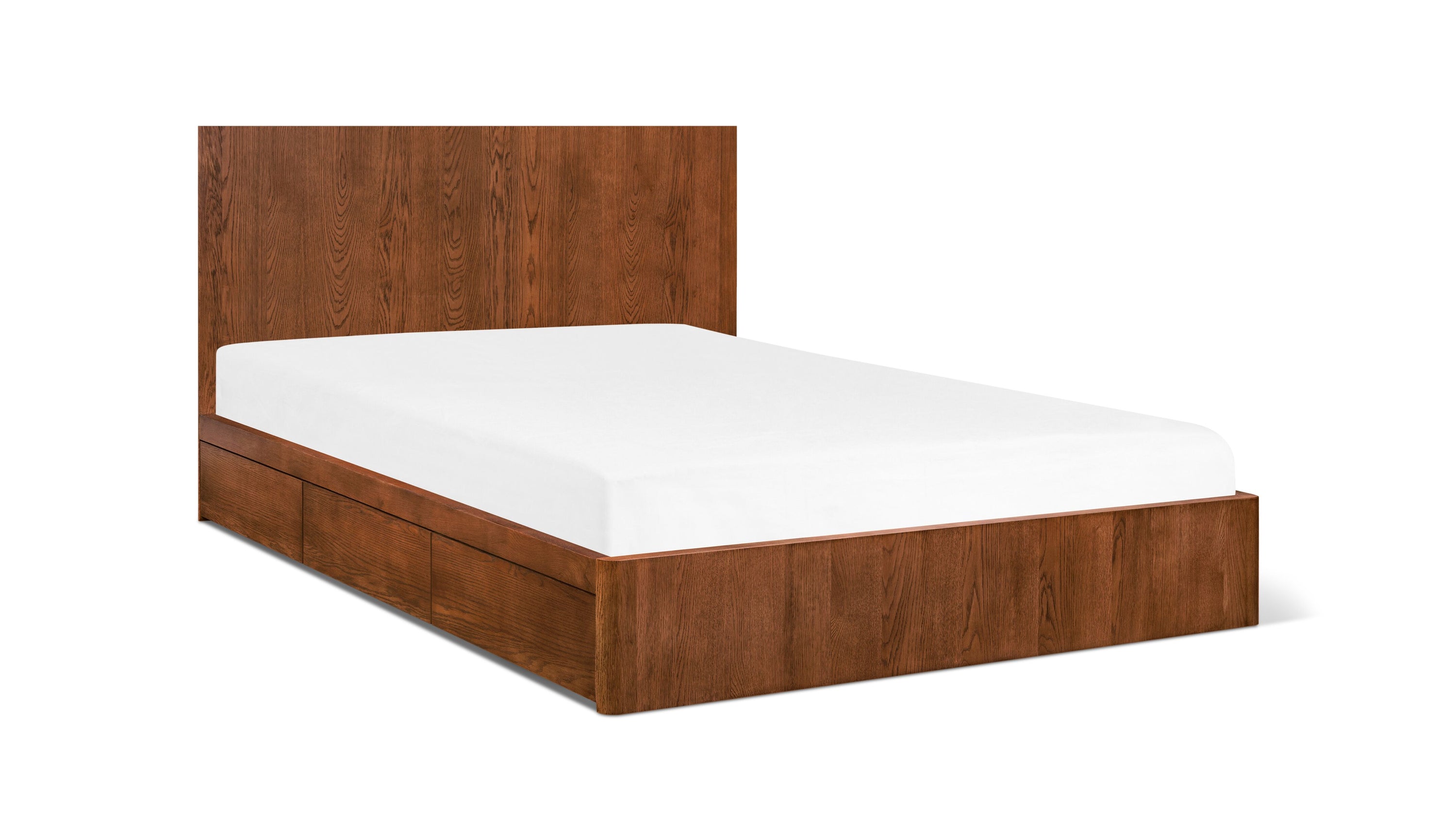 Form Storage Bed, Queen, Stained Walnut - Sundays Company