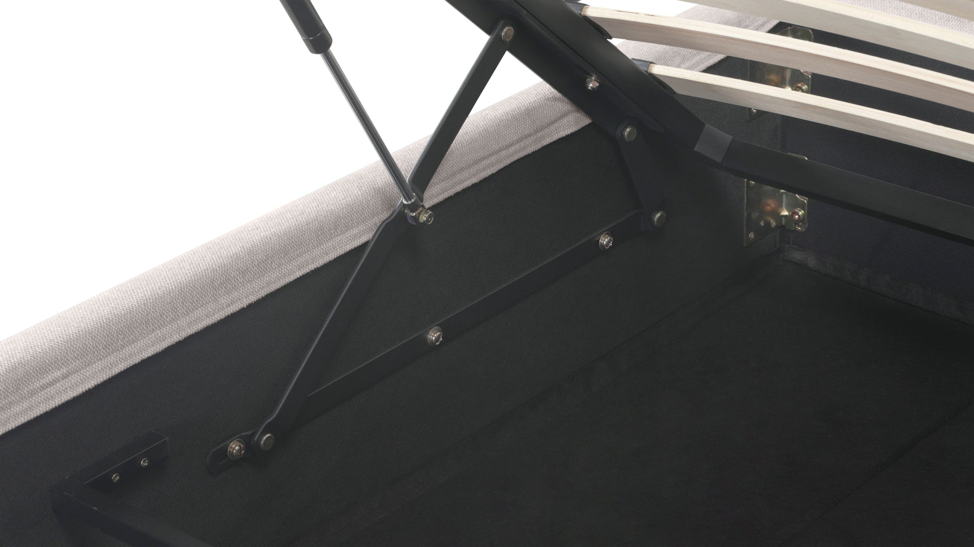 Wave Bed High Headboard with Storage, Queen, Latte – Sundays Company