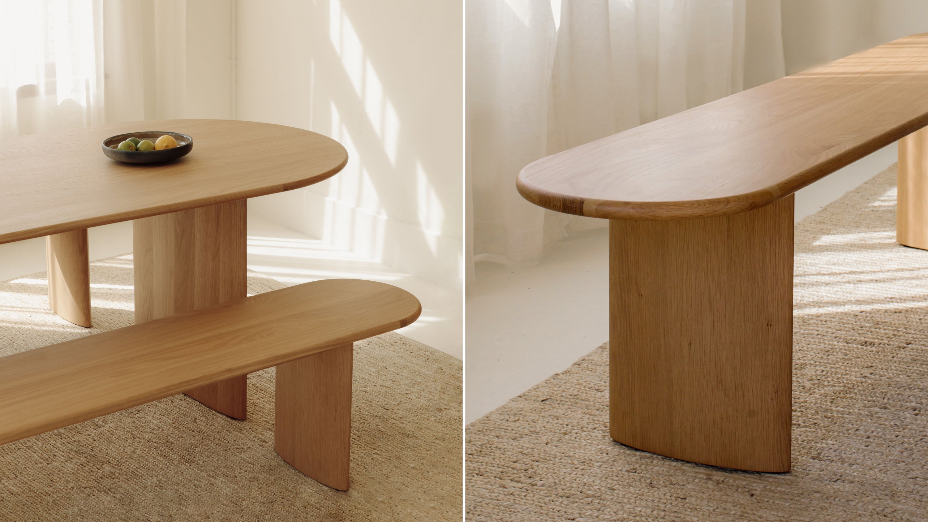 Union Bench, Seats 3, Oak