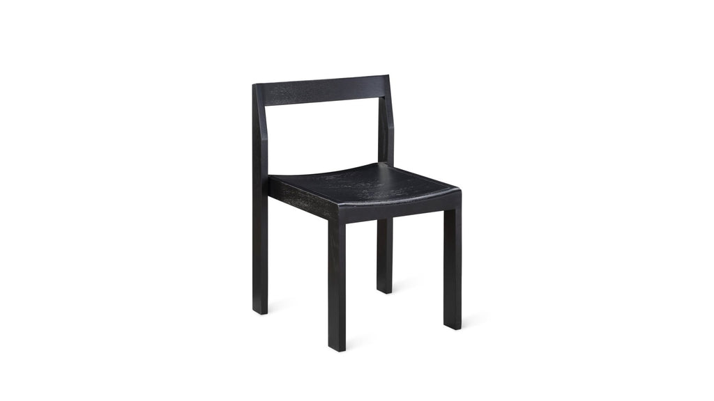 Plane Dining Chair (Set of Two), Black Oak - Sundays Company
