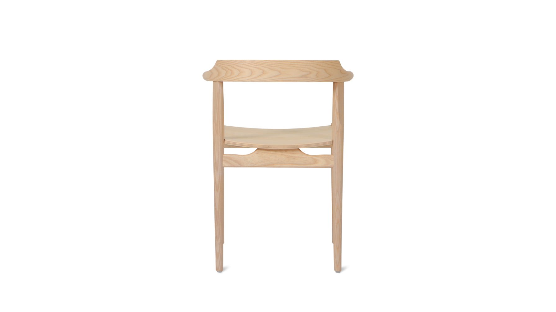 Tuck In Dining Chair, Wood Seat, Ash