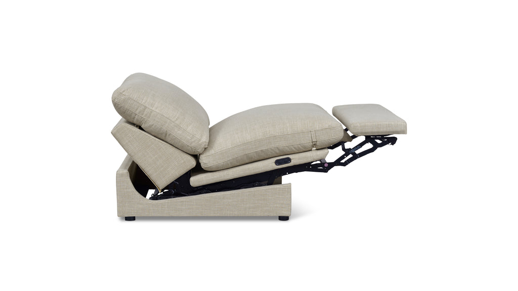 Lift Off Power Recliner Armless Chair, Light Pebble - Sundays Company