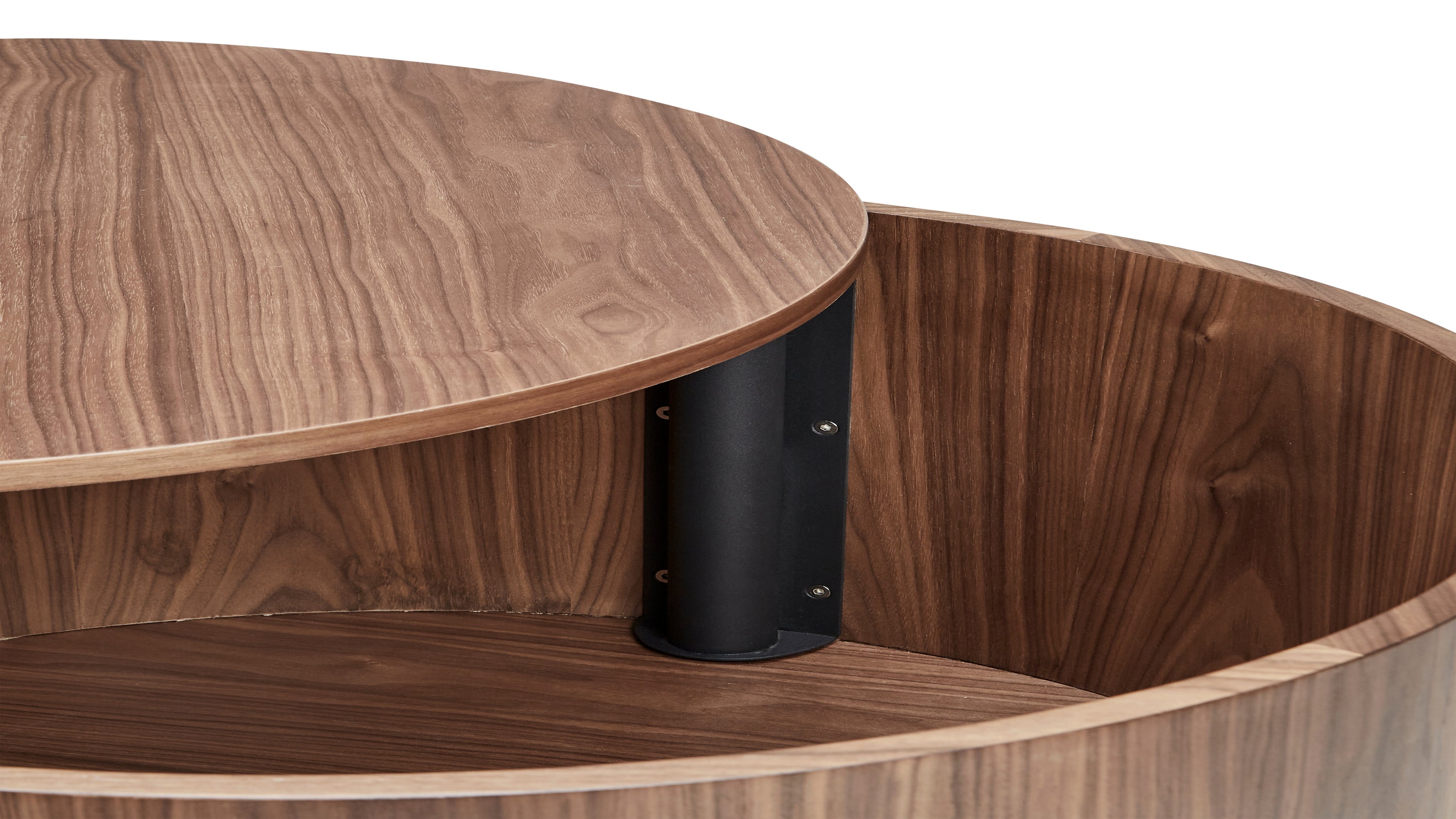 Orbit Storage Coffee Table, Walnut - Sundays Company