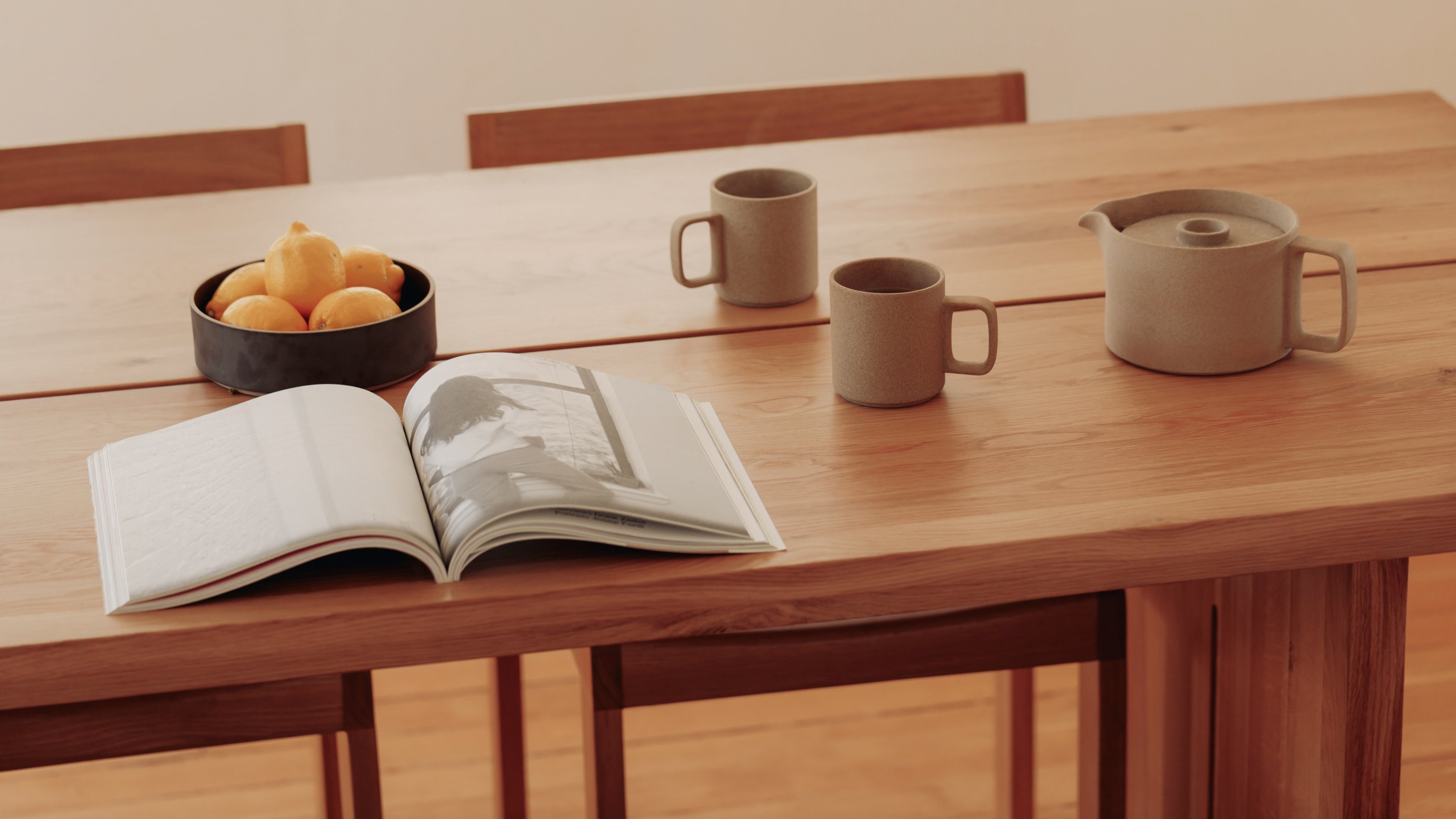 Plane Dining Table, Seats 8-10 People, Oak – Sundays Company