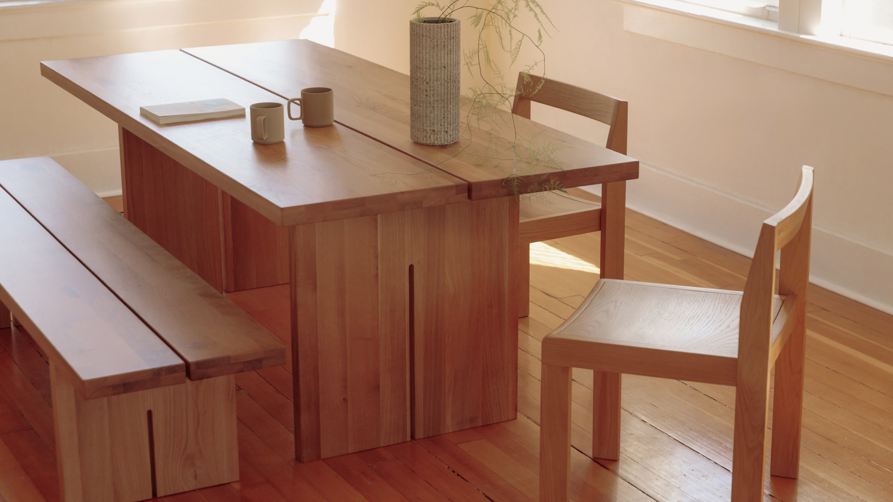 Plane Dining Table, Seats 8-10 People, Oak