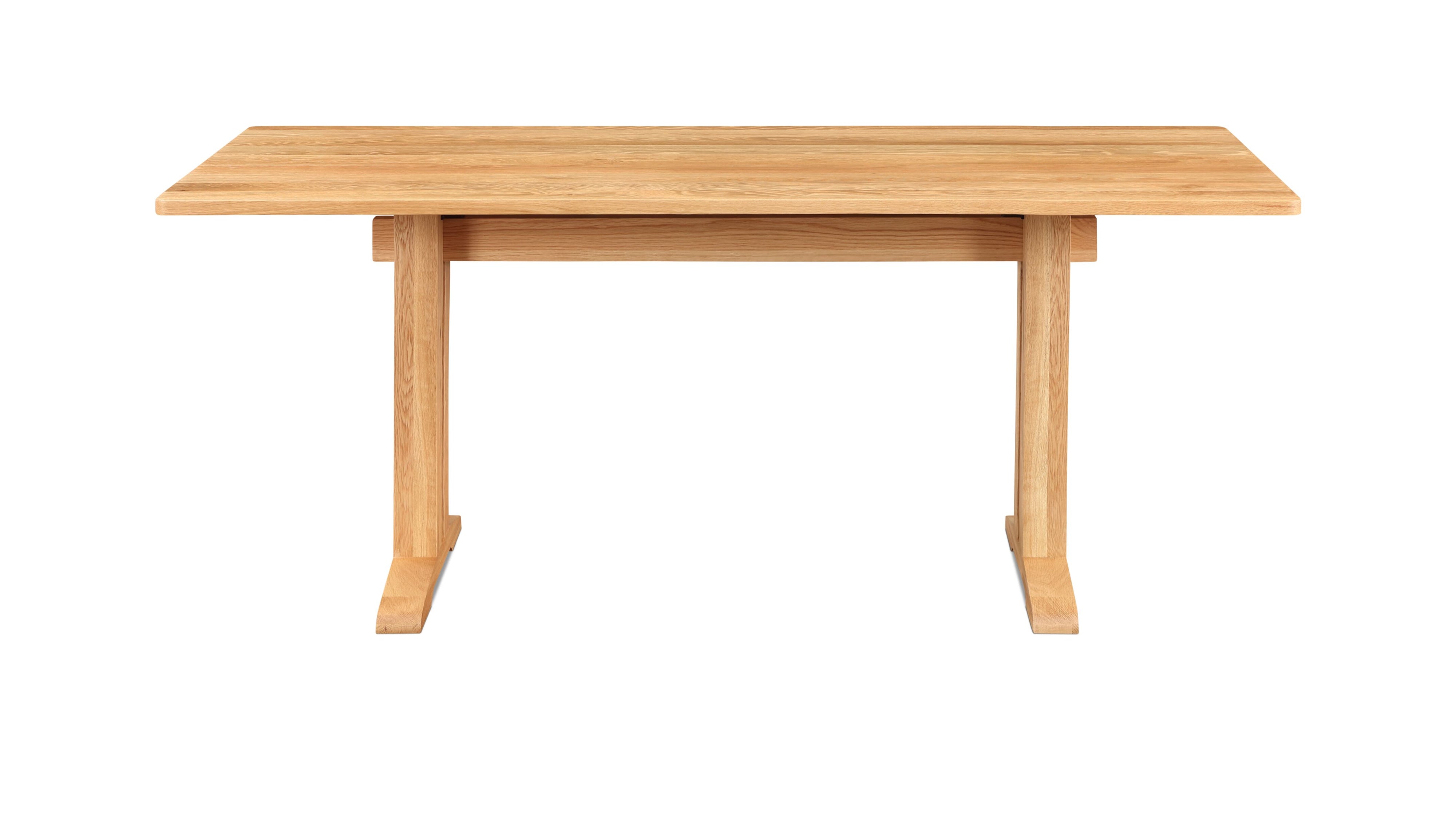 Flight Dining Table, Seats 6-8, Brushed Oak