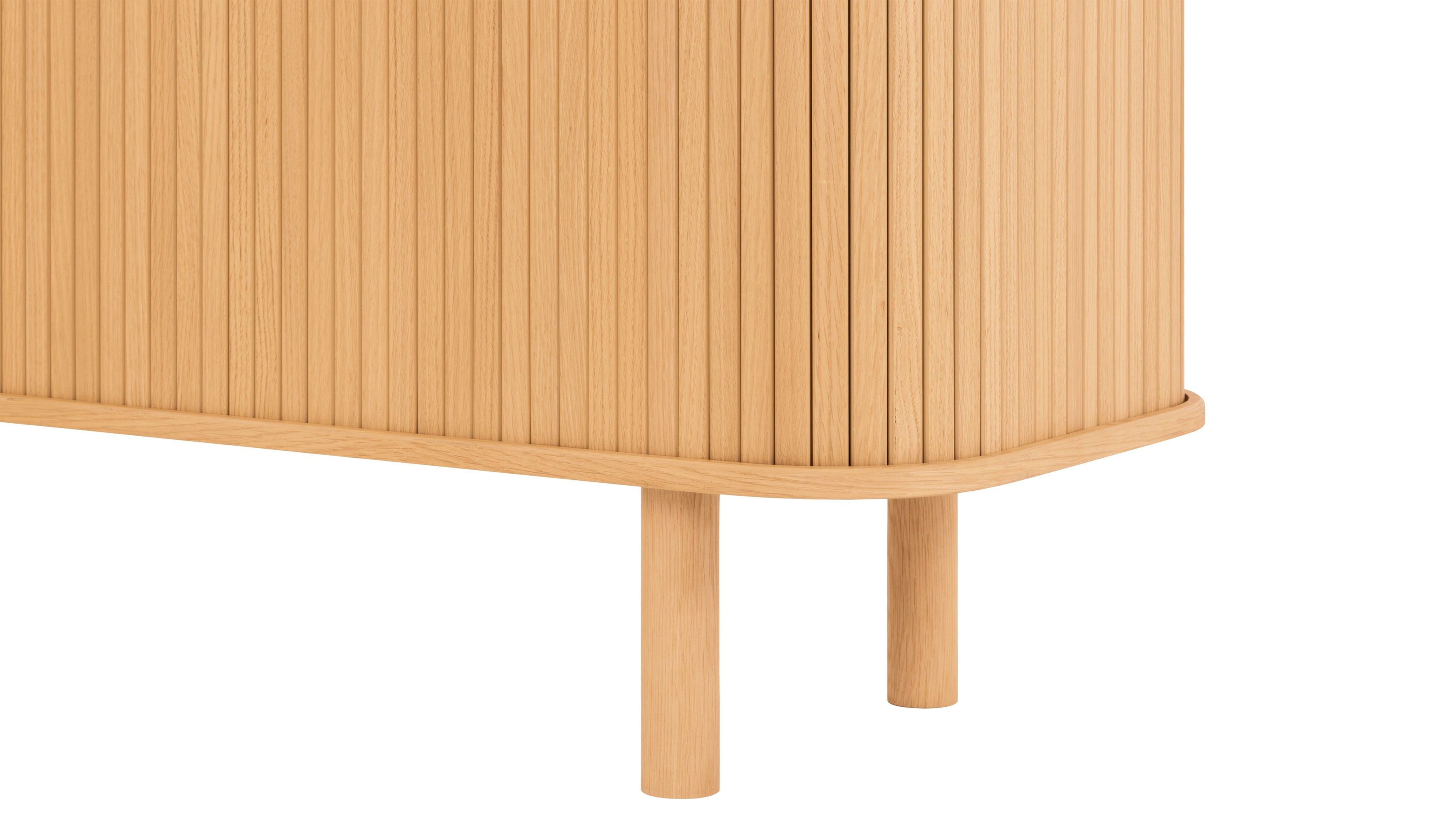 Easy Edge Media Unit All Wood, White Oak - Sundays Company