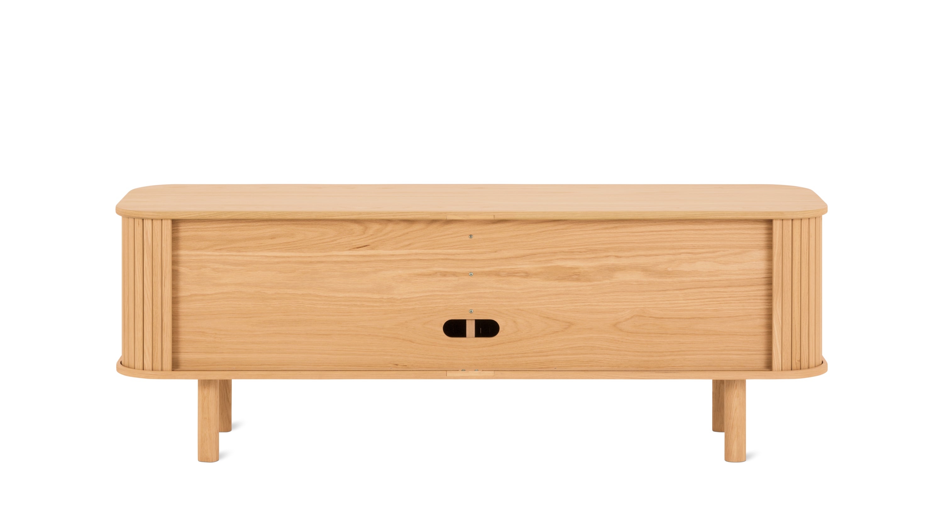 Easy Edge Media Unit All Wood, White Oak - Sundays Company
