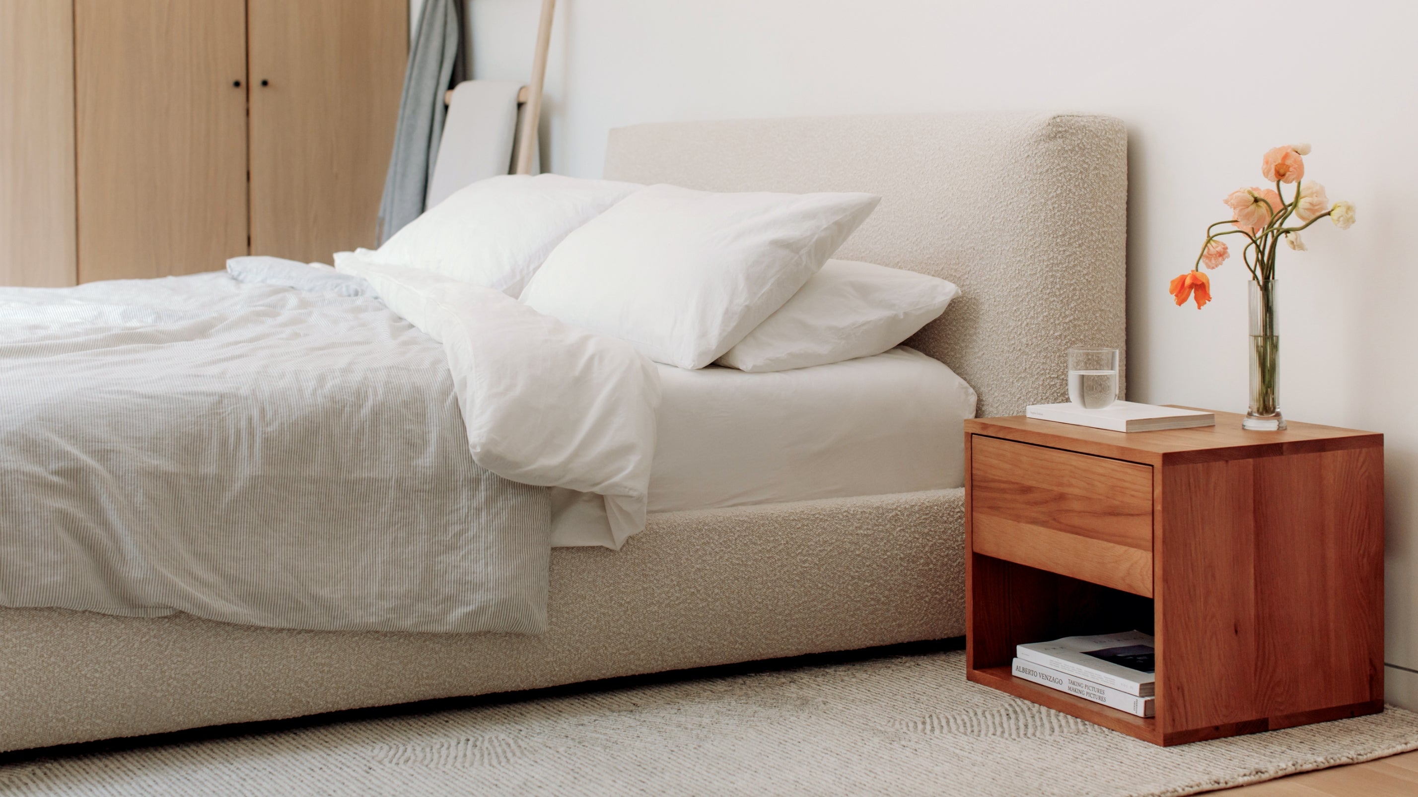 Rest Easy Bedside Table With Drawer, Oak – Sundays Company