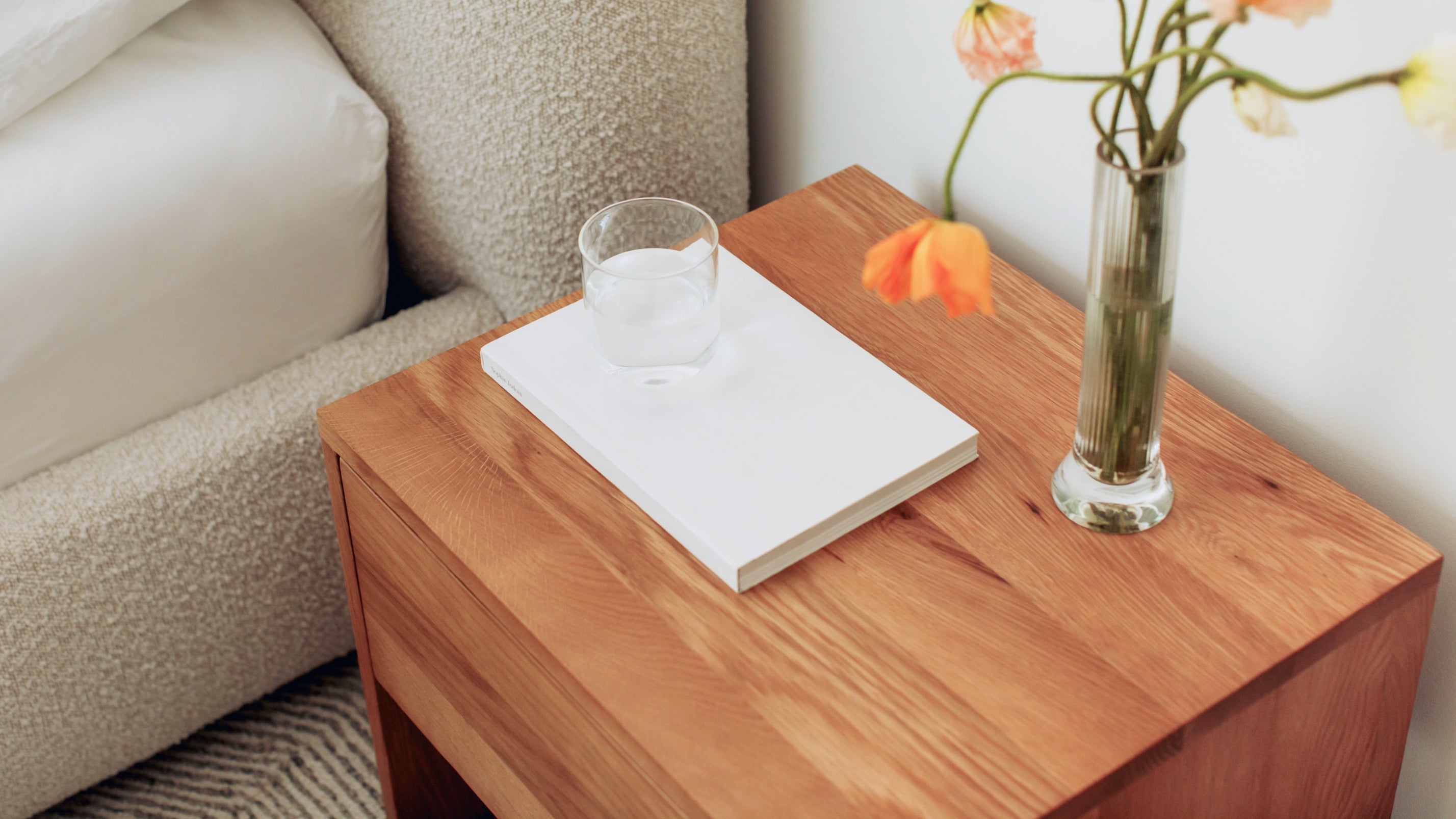 Rest Easy Bedside Table With Drawer, Oak – Sundays Company