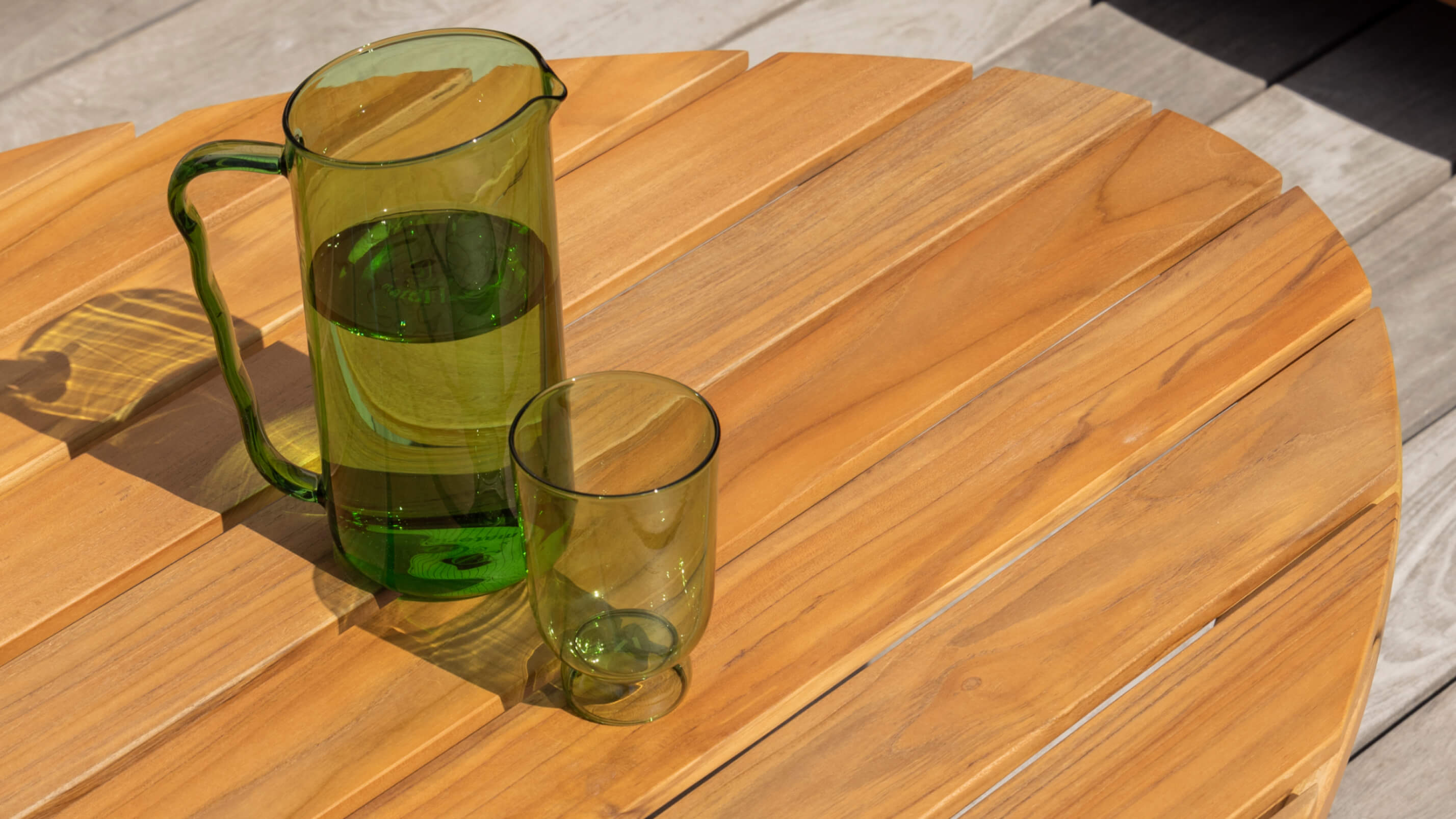 Table Talk Outdoor Coffee Table, Large, Teak