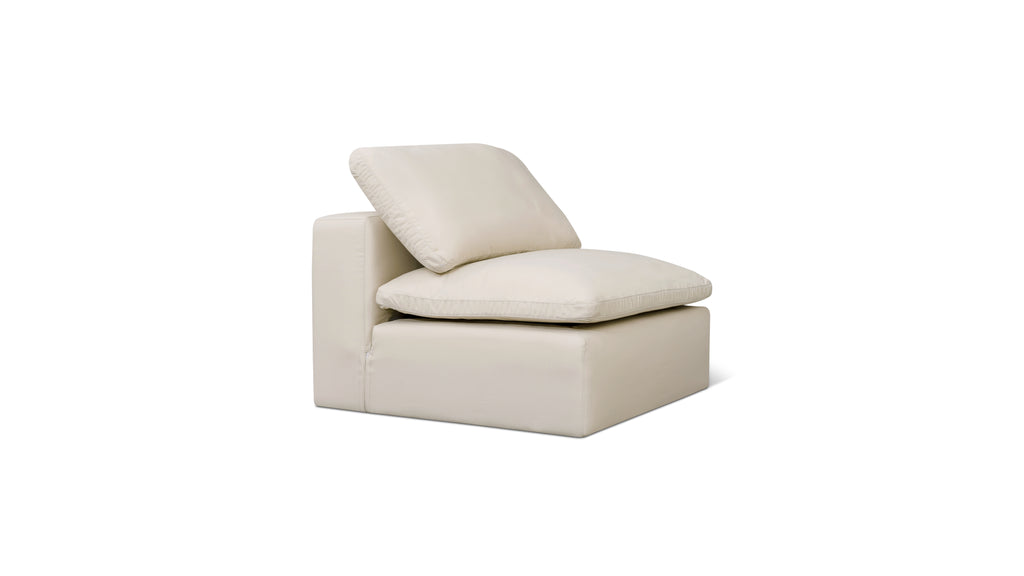 Movie Night™ Outdoor Armless Chair, Standard, Ivory
