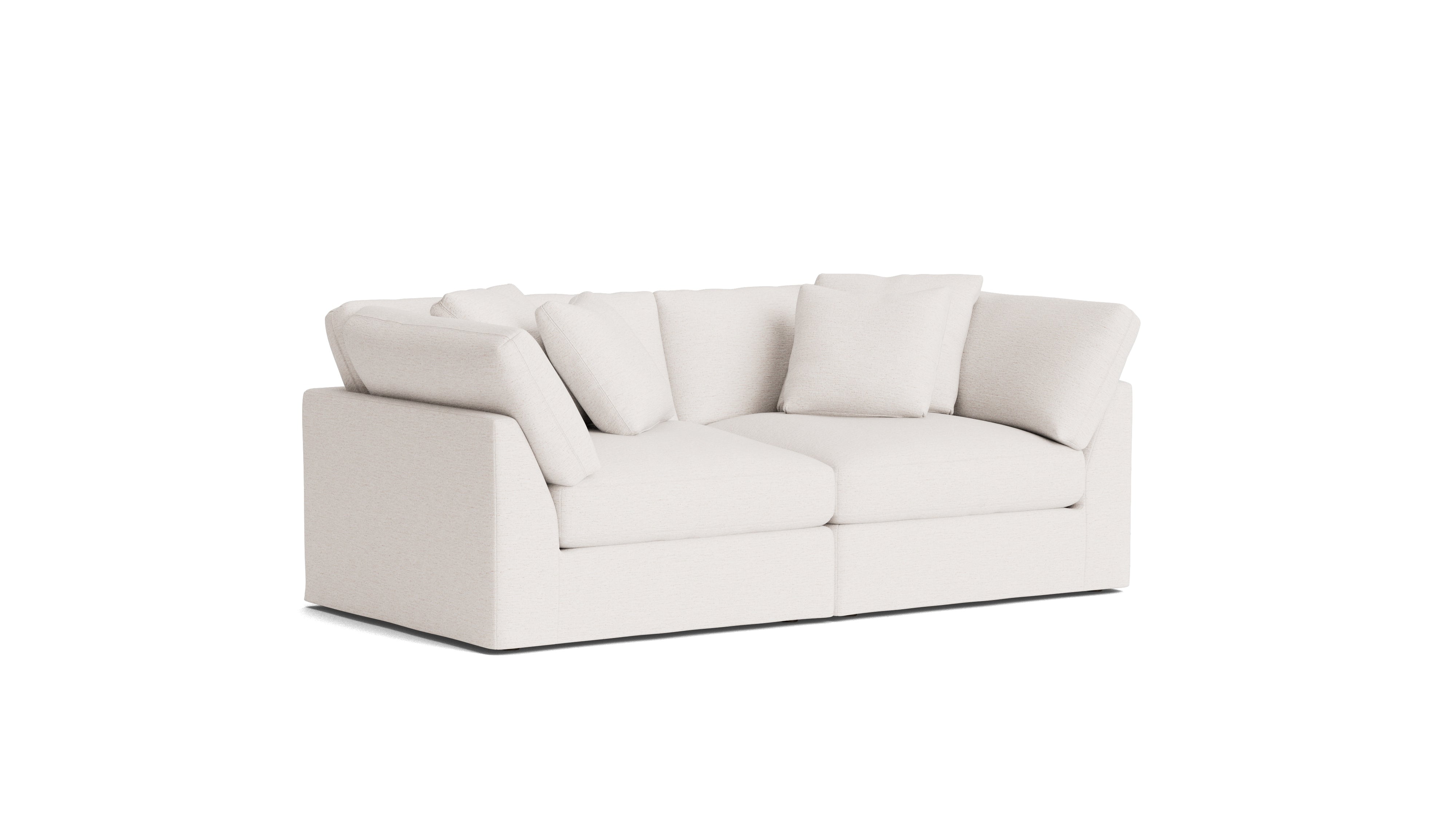 Get Together™ 2-Piece Modular Sofa, Large, Nomad Snow - Sundays Company