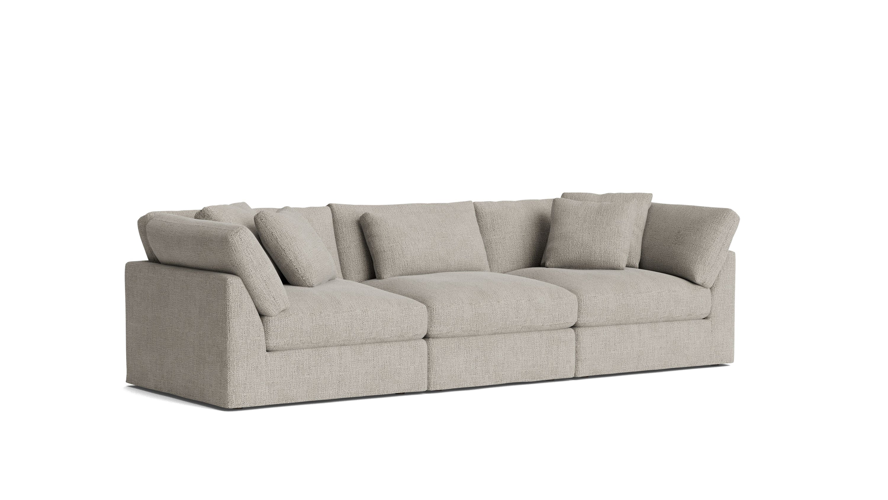 Get Together™ 3-Piece Modular Sofa, Large, Oatmeal - Sundays Company