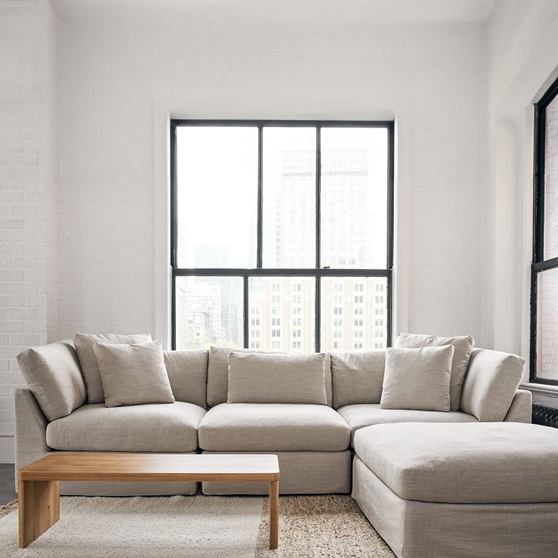 Get Together™ 4-Piece Modular Sectional, Large, Light Pebble - Sundays ...