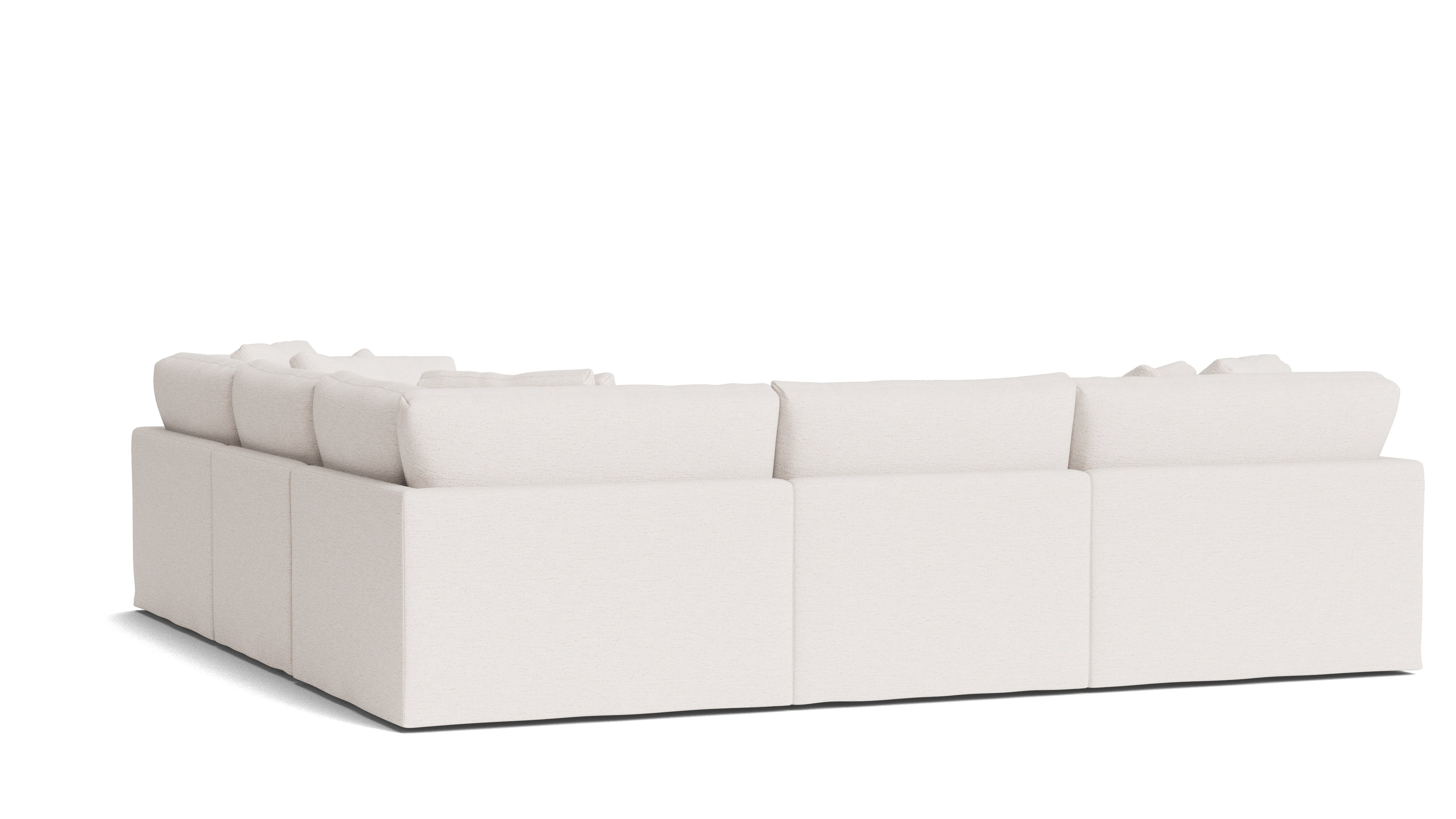 Get Together™ 5-Piece Modular Sectional Closed, Large, Nomad Snow ...