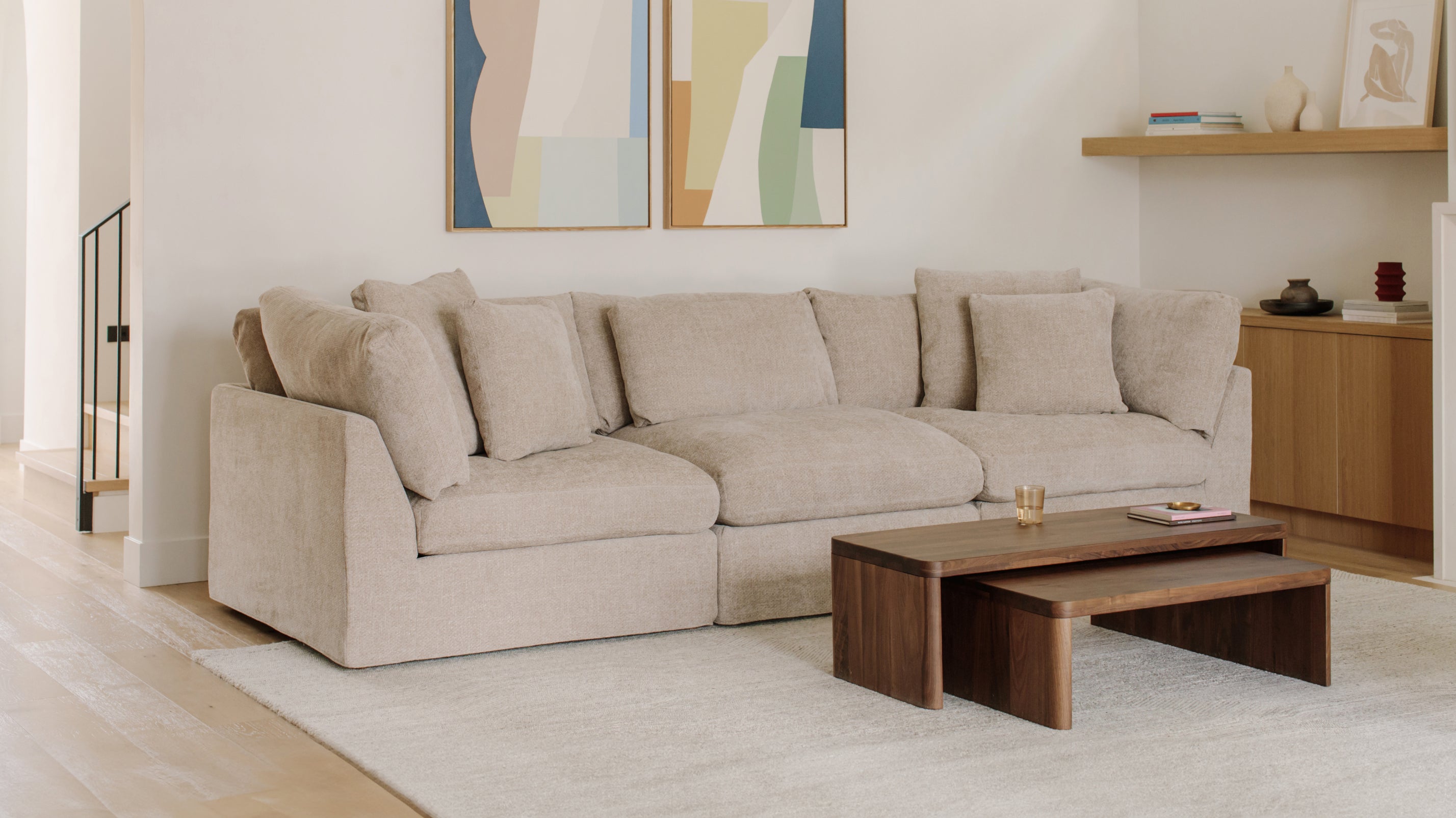 Get Together™ 3-Piece Modular Sofa, Standard, Champagne