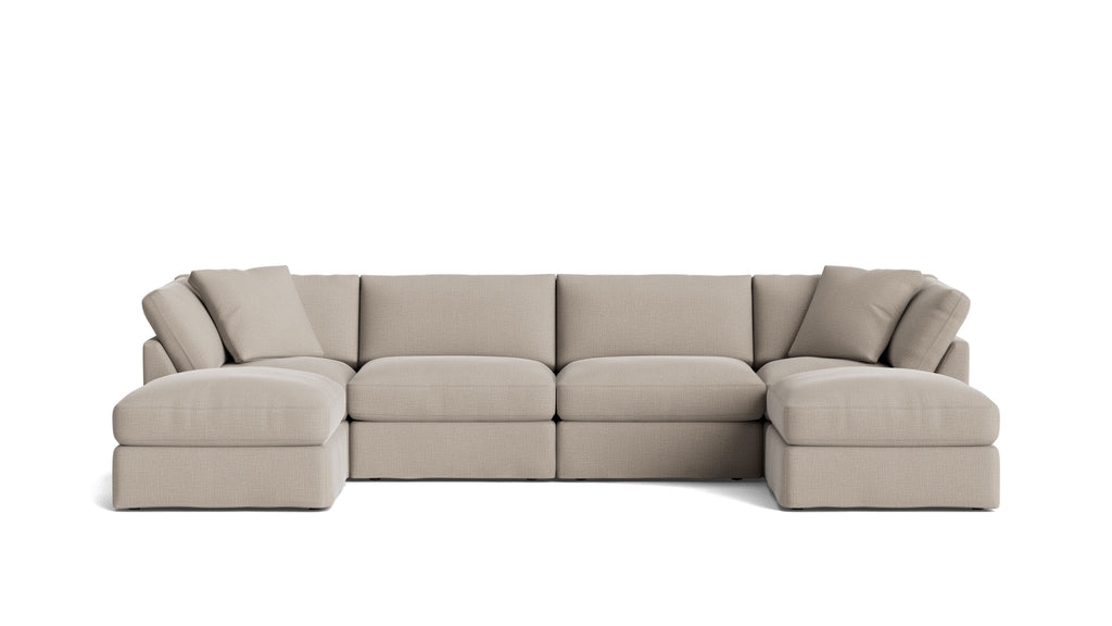 Get Together™ 6-Piece Modular U-Shaped Sectional, Standard, Light ...
