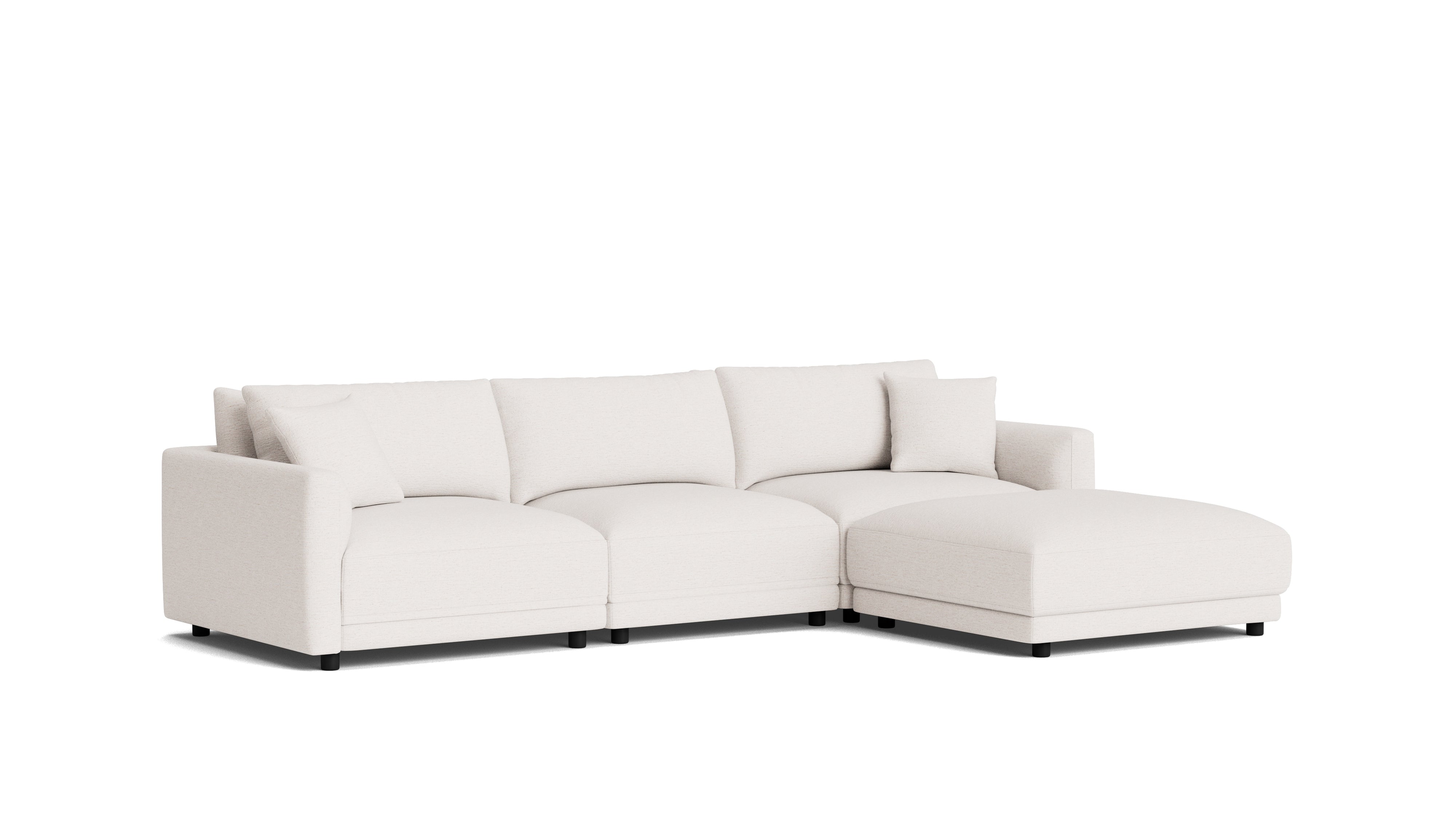 Soft Spot 4-Piece Modular Sectional, Nomad Snow