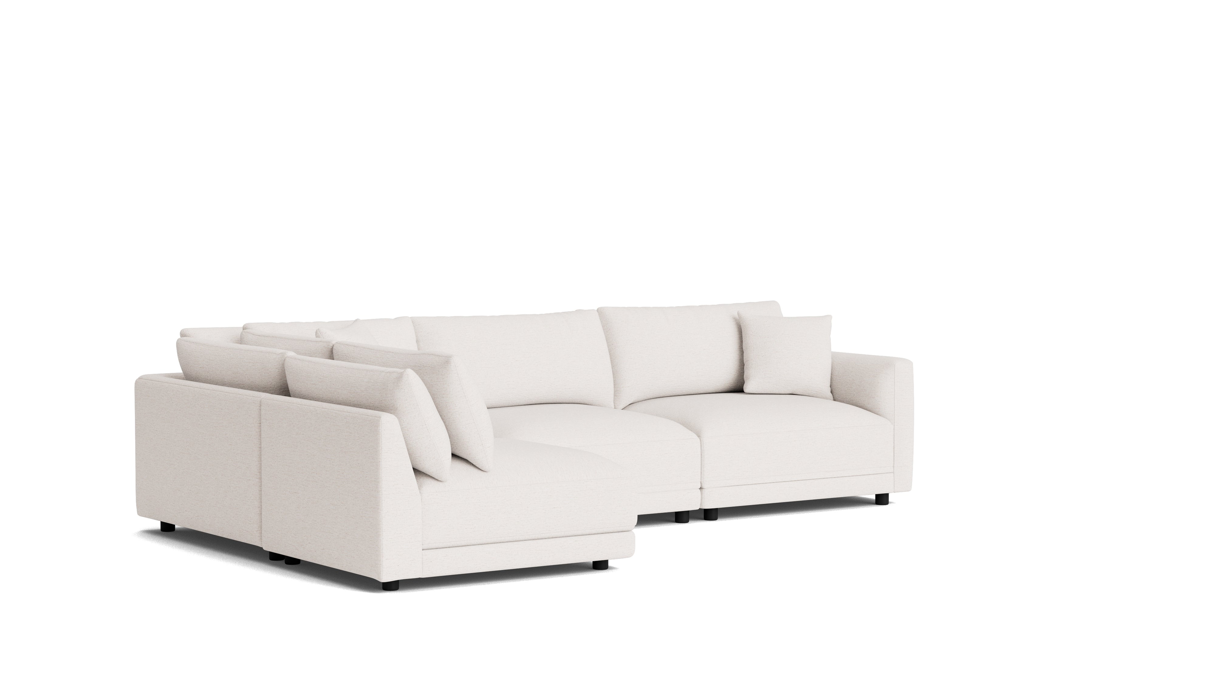 Soft Spot 4-Piece Modular Sectional Left, Nomad Snow