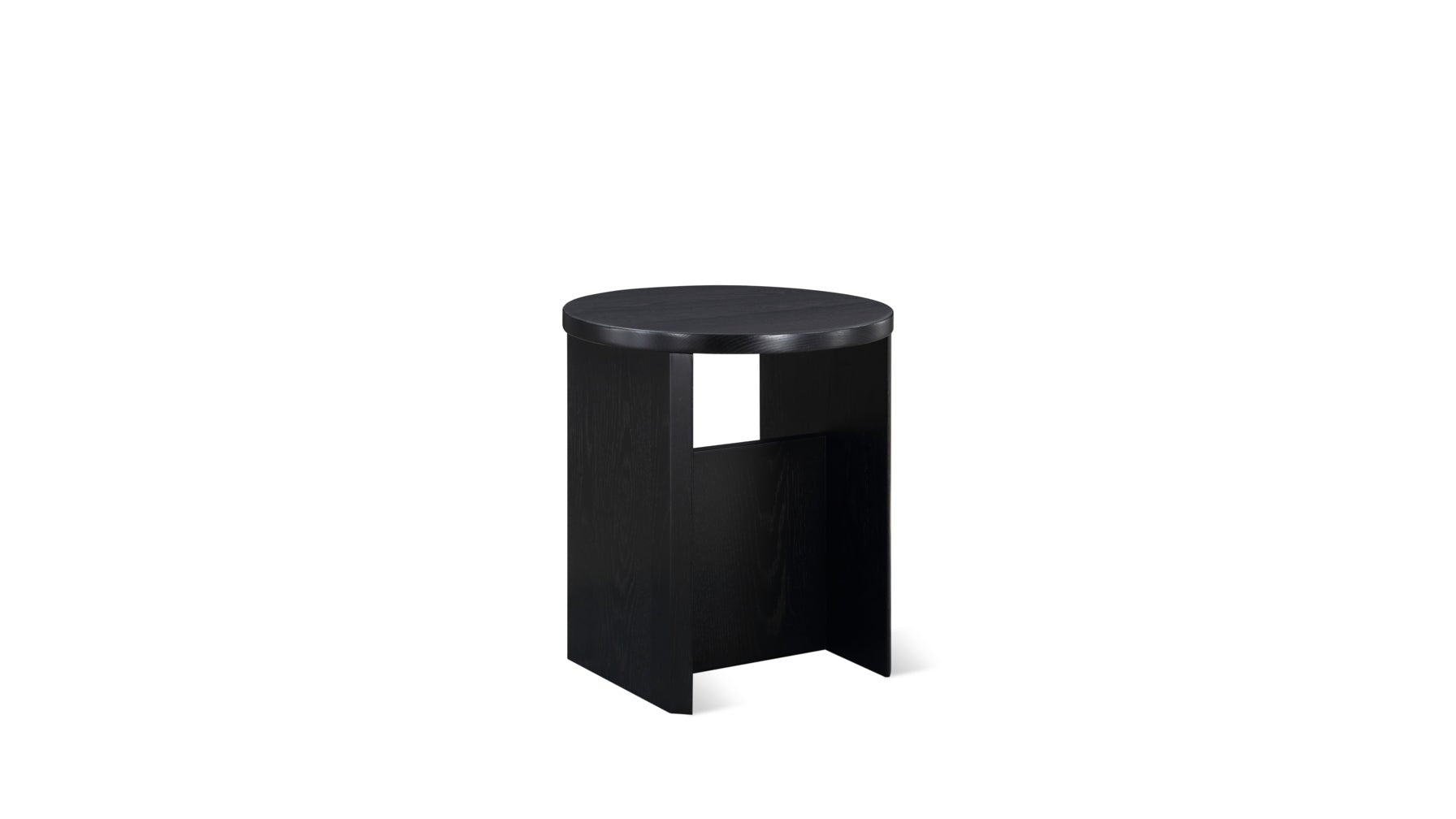 Field Stool, Black Oak