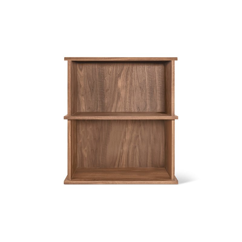 Keep Stacking Storage System 2-Piece, Open, Walnut