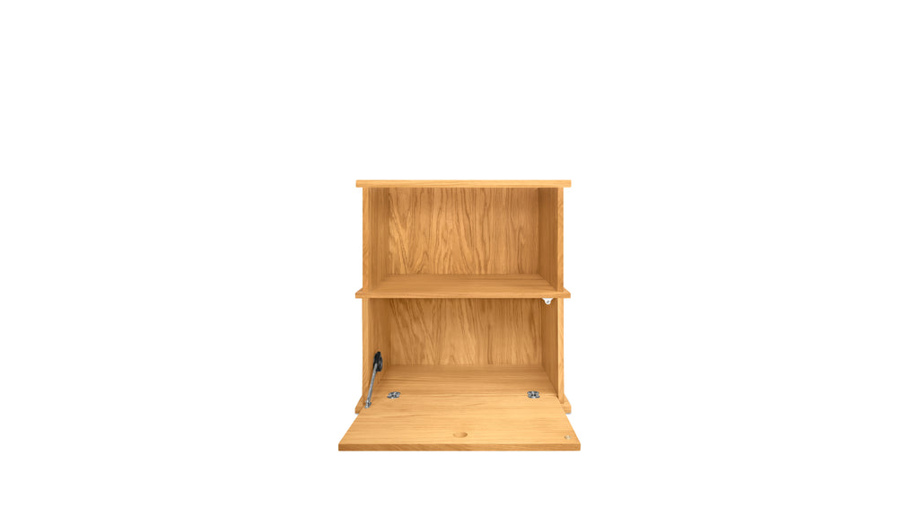 Keep Stacking Storage System 2-Piece, Open and Closed, White Oak ...