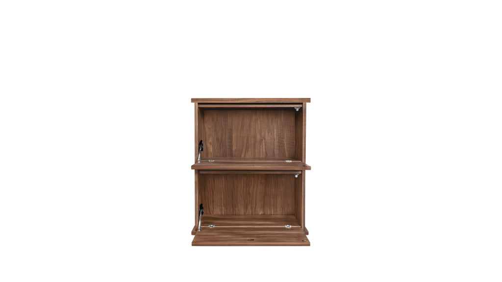 Keep Stacking Storage System 2-Piece, Closed, Walnut