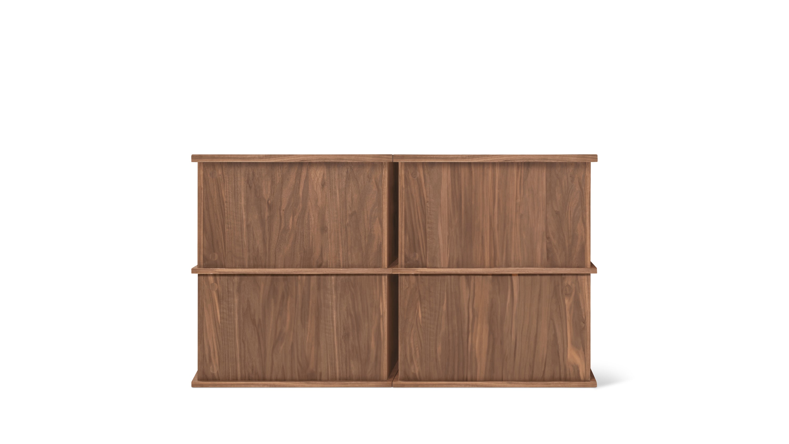 Keep Stacking Storage System 4-Piece, Open and Closed, Walnut - Sundays ...
